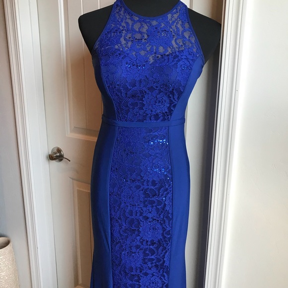 Cindy | Dresses | Cindy Usa Prom Dress Gown Sequin Royal Blue 41 | Poshmark